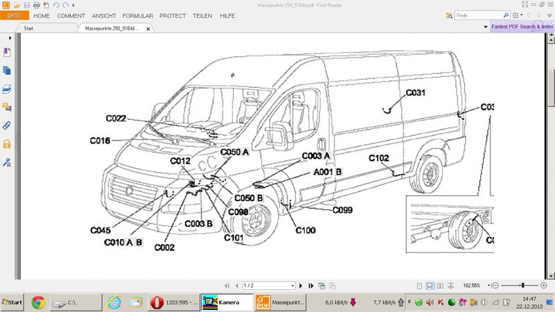 Alle Massepunkte beim Ducato 250 CNG Bj 2010 - Seite 2 - Basisfahrzeuge - Ducatoforum.de