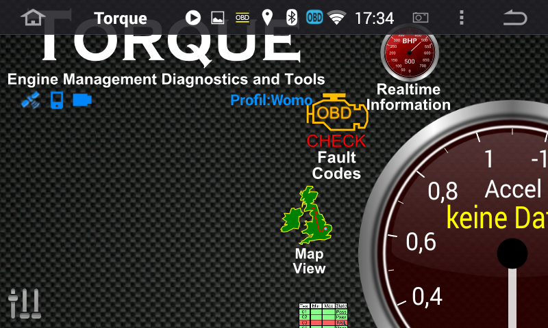 Einbau Android 2 DIN Radio 6,95 Z mit Navi, OBD2 u 2 Kameras ...